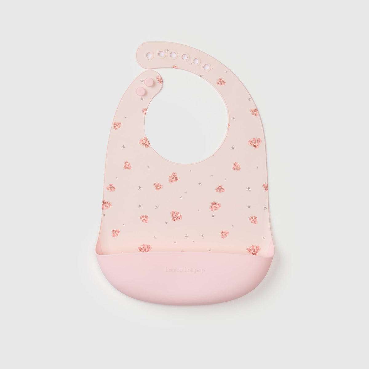 Silicone Bib Printed - Pink Seashells – LOULOU LOLLIPOP US